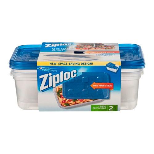 ZIPLOC CONTAINER LARGE RECTANGLE / 2 CT – Brooklyn Fare