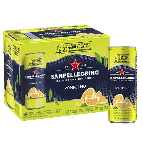 SAN PELLEGRINO POMPELMO GRAPEFRUIT SPARKLING DRINKS 6 PACK / 66.9 FL O – Brooklyn Fare