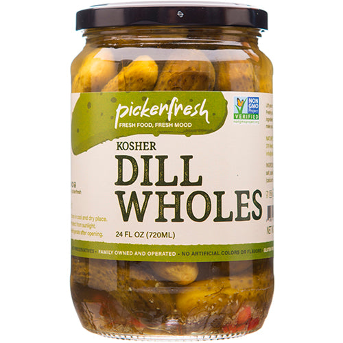 PICKLE FRESH KOSHER DILL WHOLES PICKLES / 24 FL OZ – Brooklyn Fare