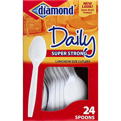 DIAMOND CUTLERY SPOONS / 24 CT – Brooklyn Fare