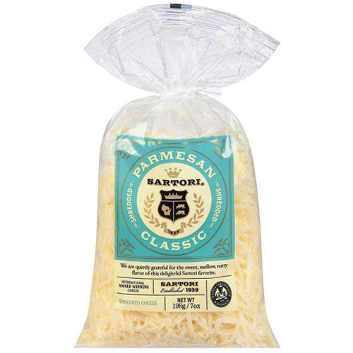 SARTORI SHREDDED PARMESAN CHEESE / 7 OZ – Brooklyn Fare