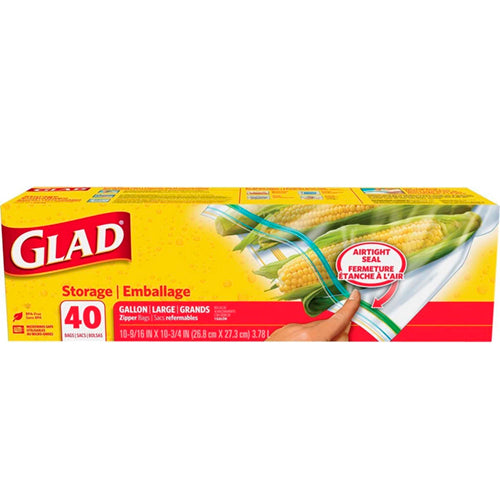GLAD LOCK STORAGE GALLONS / 40 CT – Brooklyn Fare