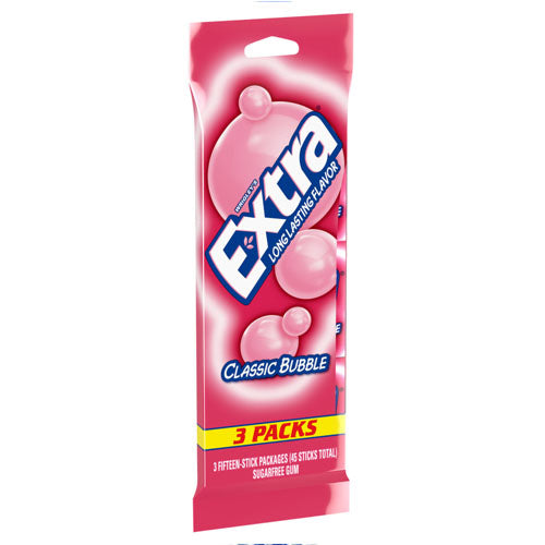 EXTRA CLASSIC BUBBLE GUM / 3 CT – Brooklyn Fare