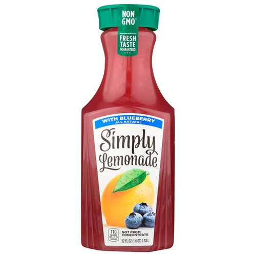 SIMPLY LEMONADE BLUEBERRY JUICE NON GMO / 52 FL OZ – Brooklyn Fare
