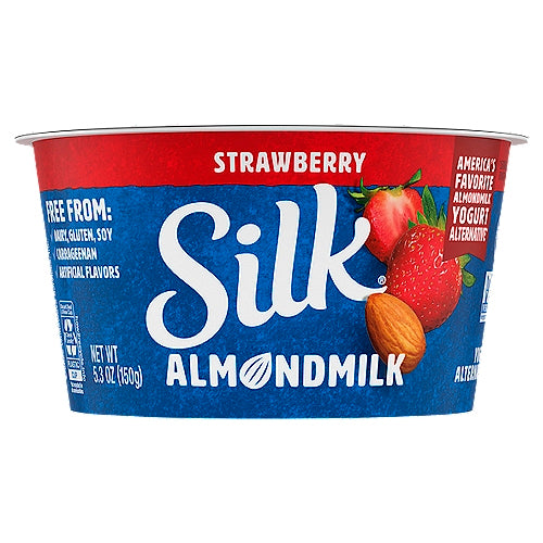 SILK ALMOND STRAWBERRY YOGURT / 5.3 OZ – Brooklyn Fare