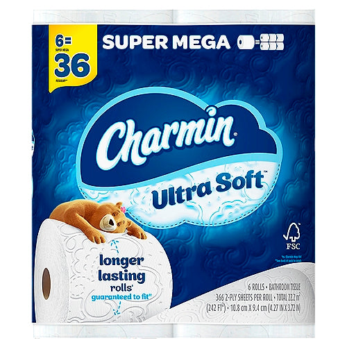 CHARMIN SOFT SUPER MEGA 6=36 / 242 CT – Brooklyn Fare