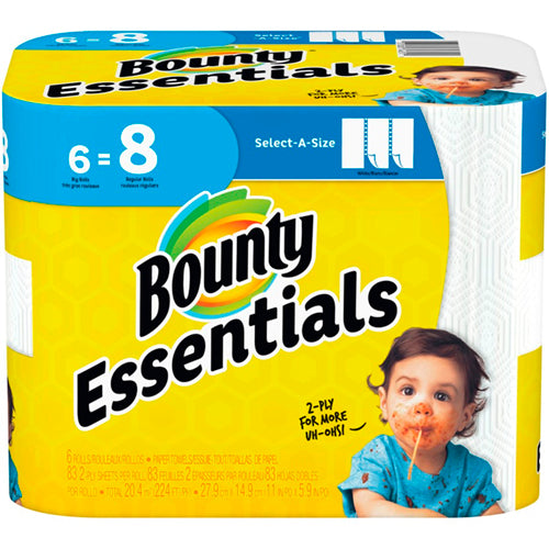 BOUNTY ESSENTIALS 6 BIG ROLLS / 224 CT – Brooklyn Fare