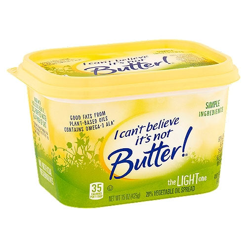 I CAN'T BELIEVE IT'S BUTTER LIGHT SPREAD / 15 OZ – Brooklyn Fare