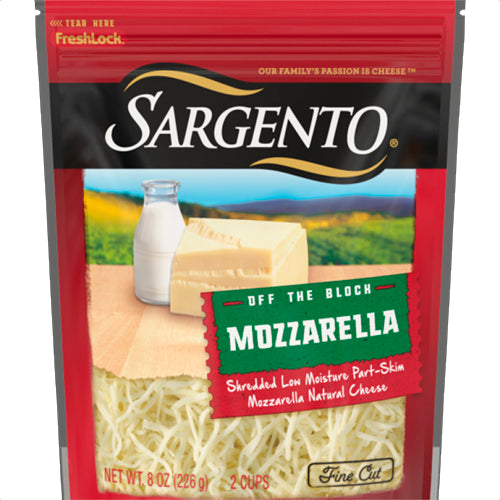 SARGENTO SHRED MOZZARELLA CHEESE FINE CUT / 8 OZ – Brooklyn Fare