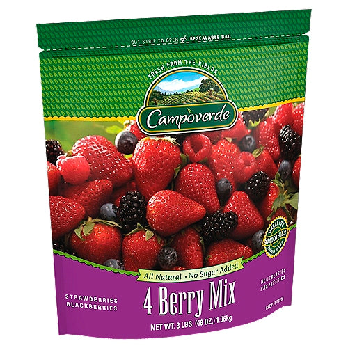 CAMPOVERDE 4 BERRY MIX FRUIT / 48 OZ – Brooklyn Fare