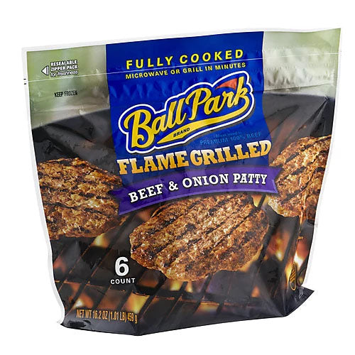 BALLPARK BEEF & ONION PATTY / 16.2 OZ – Brooklyn Fare