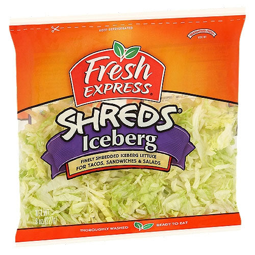 FRESH EXPRESS SHREDS ICEBERG SALAD / 8 OZ – Brooklyn Fare