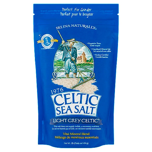 CELTIC SEA SALT LIGHT GREY SALT POUCH / 1 LB – Brooklyn Fare