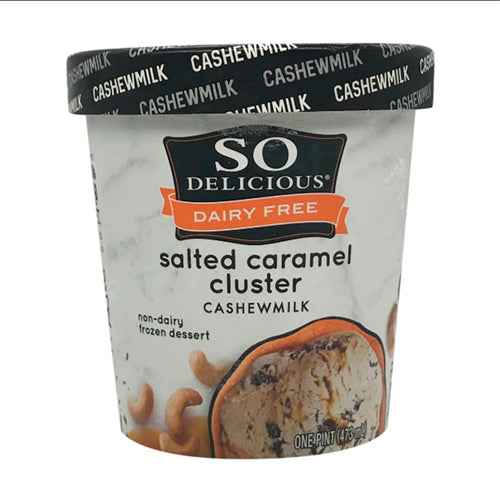 SO DELICIOUS SALTED CARAMEL CLUSTER ICE CREAM / 16 FL OZ – Brooklyn Fare