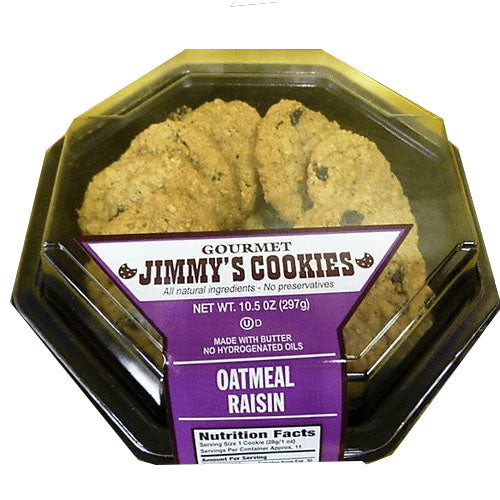 JIMMY'S COOKIES OATMEAL RAISIN COOKIES / 18 OZ – Brooklyn Fare