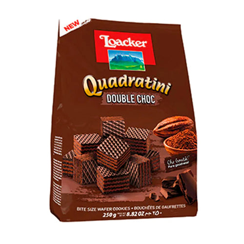 LOACKER DOUBLE CHOCOLATE QUADRATINI / 8.82 OZ – Brooklyn Fare