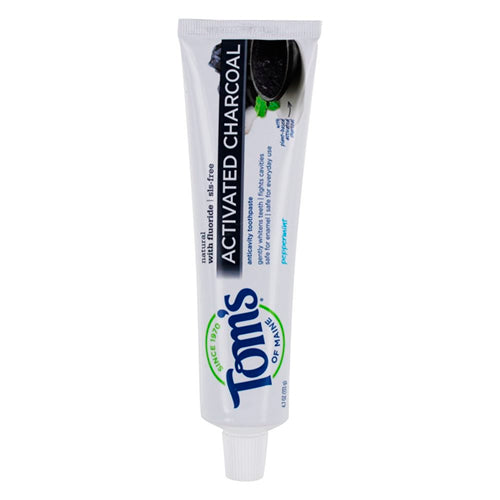 TOMS CHARCOAL PEPPERMINT TOOTHPASTE / 4.7 OZ – Brooklyn Fare