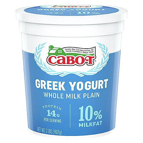 CABOT 10% MILK FAT PLAIN GREEK YOGURT / 32 OZ – Brooklyn Fare