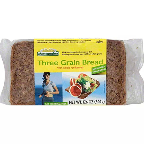 MESTEMACHER THREE GRAIN BREAD / 17.6 OZ – Brooklyn Fare