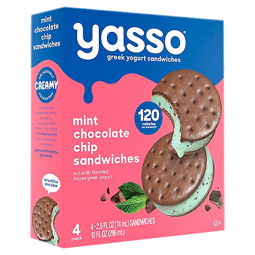 YASSO MINT CHOCOLATE CHIP GREEK YOGURT SANDWICH / 12 FL OZ – Brooklyn Fare