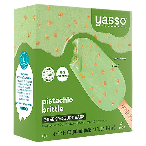 YASSO PISTACHIO BRITTLE GREEK YOGURT BAR / 14 FL OZ – Brooklyn Fare