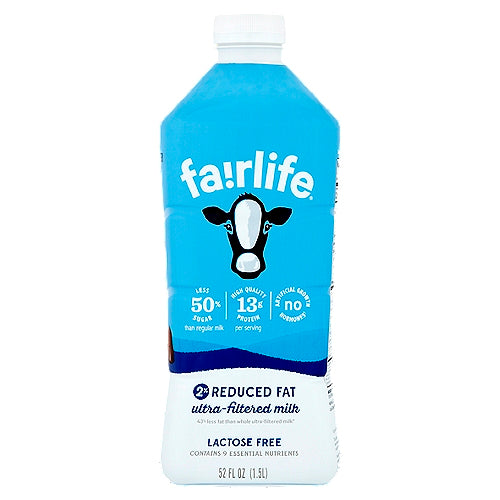 FAIRLIFE REDUCEED FAT ULTRA FILTERED MILK / 52 FL OZ – Brooklyn Fare