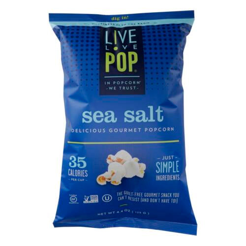 LIVE LOVE POP SEA SALT POPCORN / 4.4 OZ – Brooklyn Fare