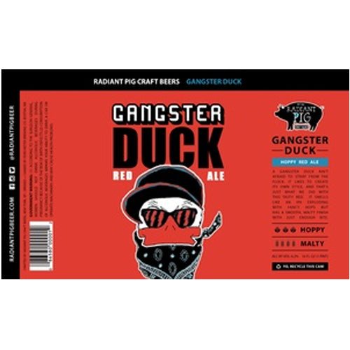 RADIANT PIG GANGSTER DUCK RED ALE BEER / 64 FL OZ – Brooklyn Fare