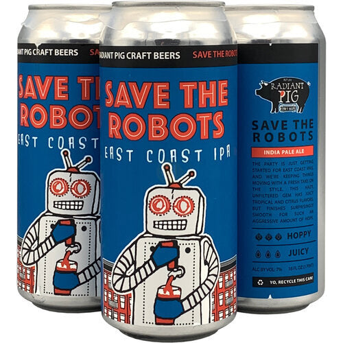 RADIANT PIG SAVE THE ROBOT EAST COAST IPA BEER / 64 FL OZ – Brooklyn Fare