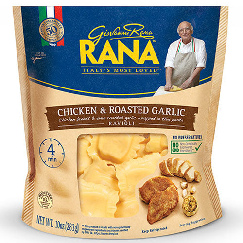 GIOVANNI RANA CHICKEN ROASTED GARLIC RAVIOLI / 10 OZ – Brooklyn Fare