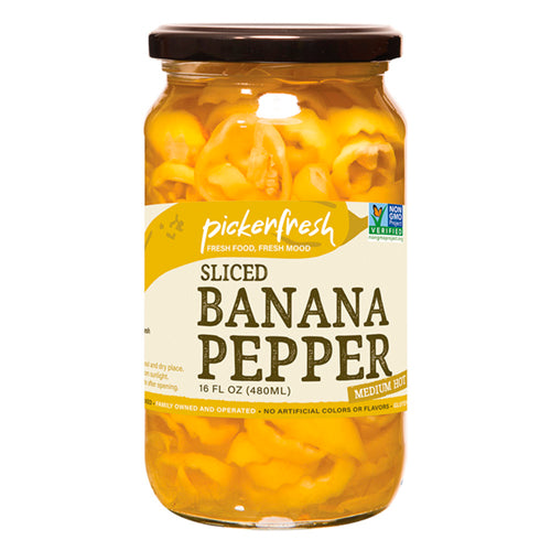 PICKER FRESH SLICED BANANA PEPPERS / 16 FL OZ – Brooklyn Fare
