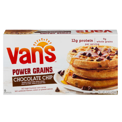 VAN'S POWER GRAIN CHOCOLATE CHIP WAFFLES / 9 OZ – Brooklyn Fare