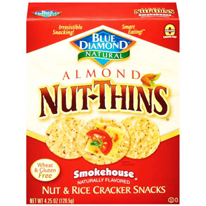 BLUE DIAMOND NATURAL ALMONDS NUT THINS NUT & RICE CRACKERS SNACKS ...